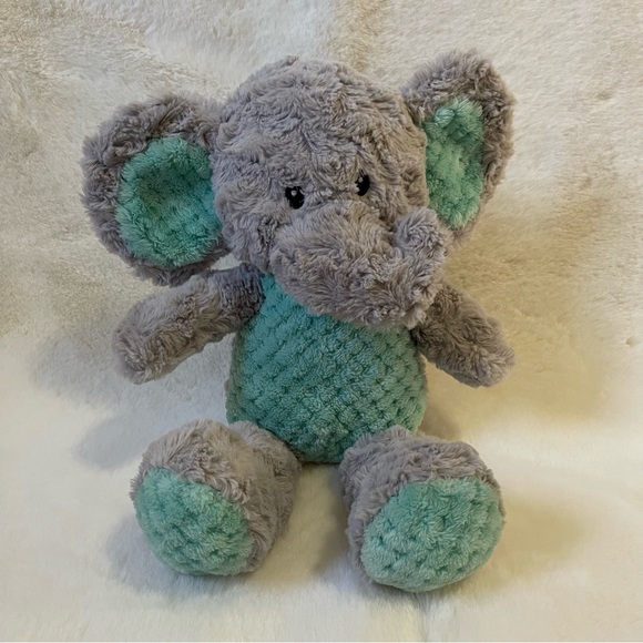 Toys | Spark Create Imagine Elephant Plush Aqua Green Gray Crinkle Ears ...